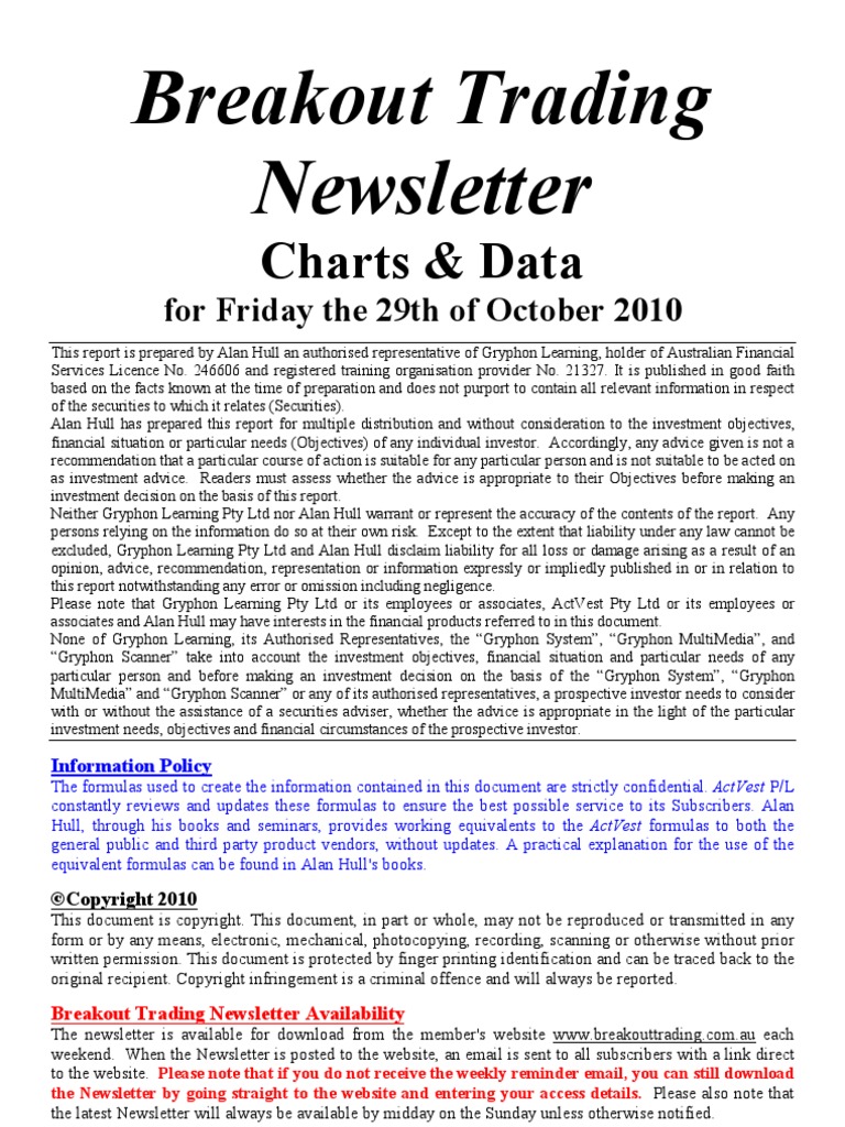 Breakout Trading Sample | PDF | Copyright | Securities (Finance)