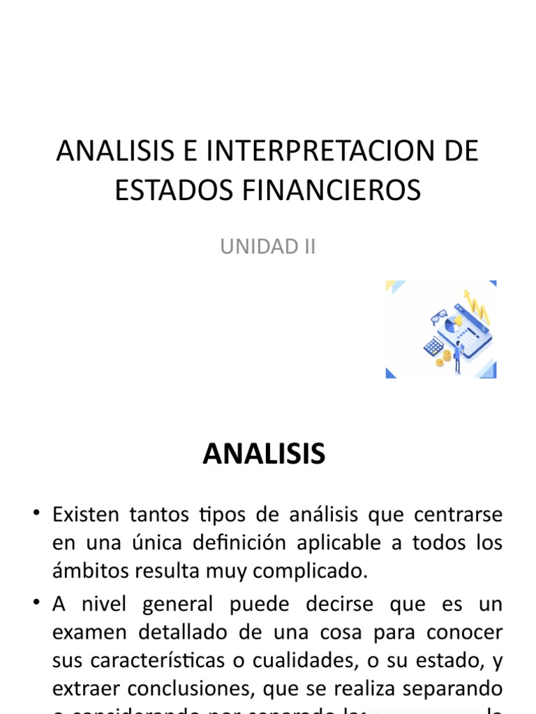 Analisis e Interpretacion de Estados Financieros | PDF | Apalancamiento (Finanzas) | Estado ...