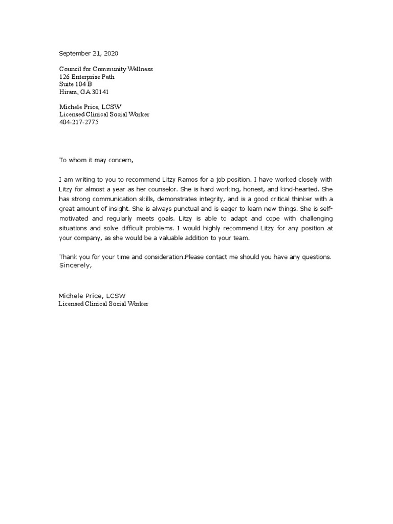 MP Recommendation Letter | PDF