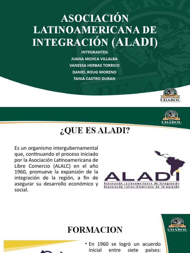 ALADI Diapositiva | PDF | America latina | Economias