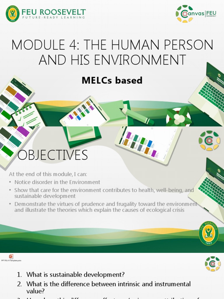 Module 4 - PPT The Human Person and His Environment | PDF