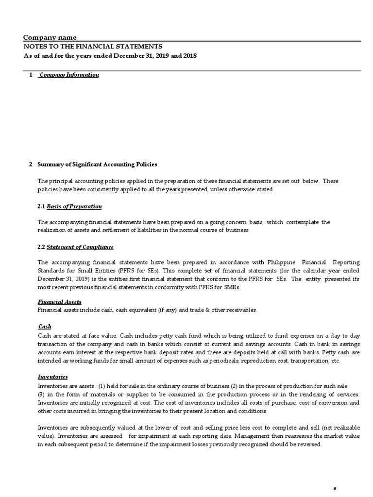Notes To Fs - Se | PDF | Deferred Tax | Accounts Payable