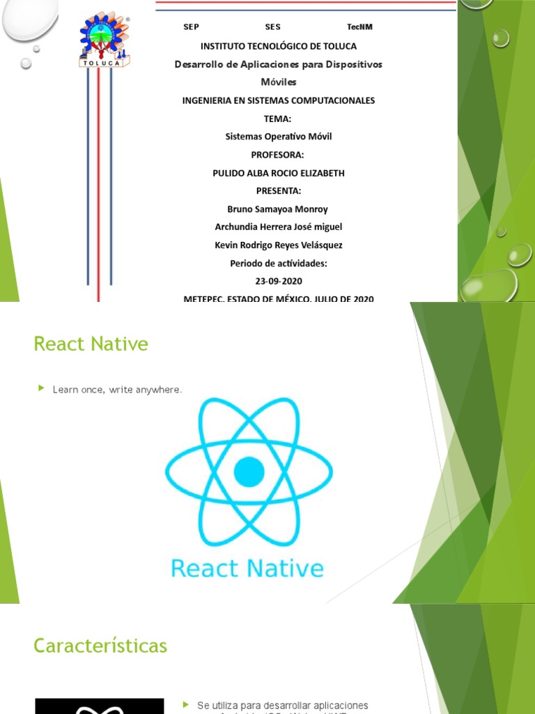 React Native | Descargar gratis PDF | Android (sistema operativo ...