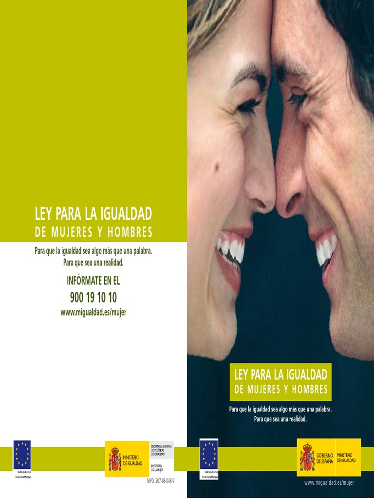 Folleto Igualdad PDF | PDF | Igualdad de género | Estudios de género