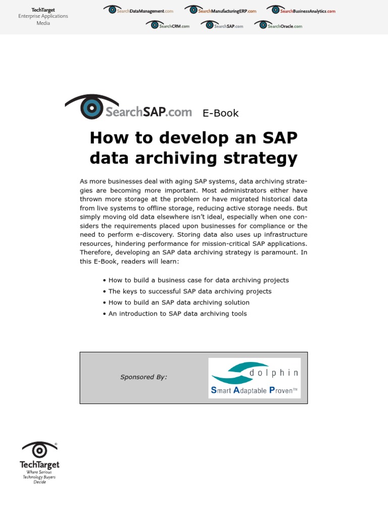 Archiving Strategy | PDF | Sap Se | Computer Data Storage