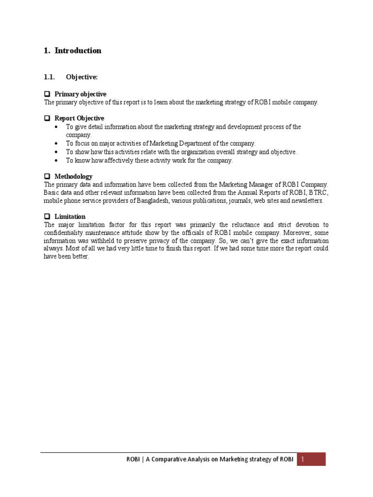 An Assignment On ROBI The Marketing Stra | Download Free PDF | Prepaid Mobile Phone | Roaming