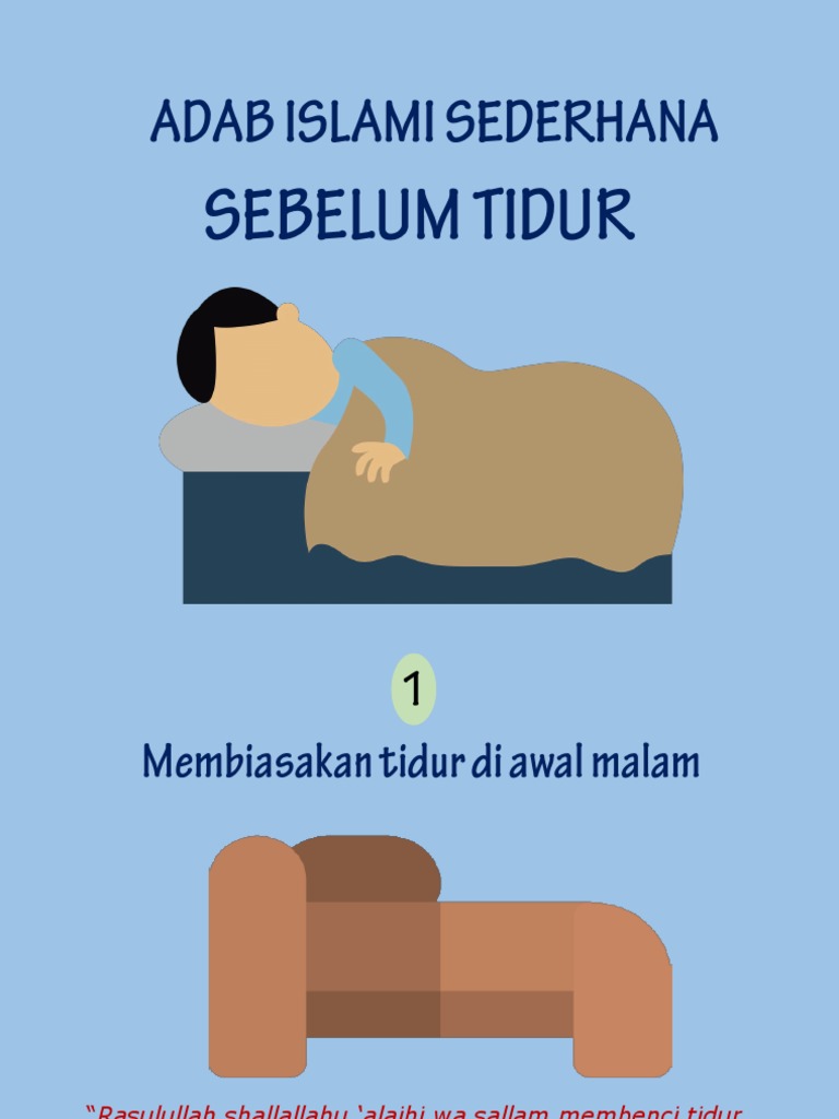 Adab Tidur PDF | PDF | Agama & Spiritualitas
