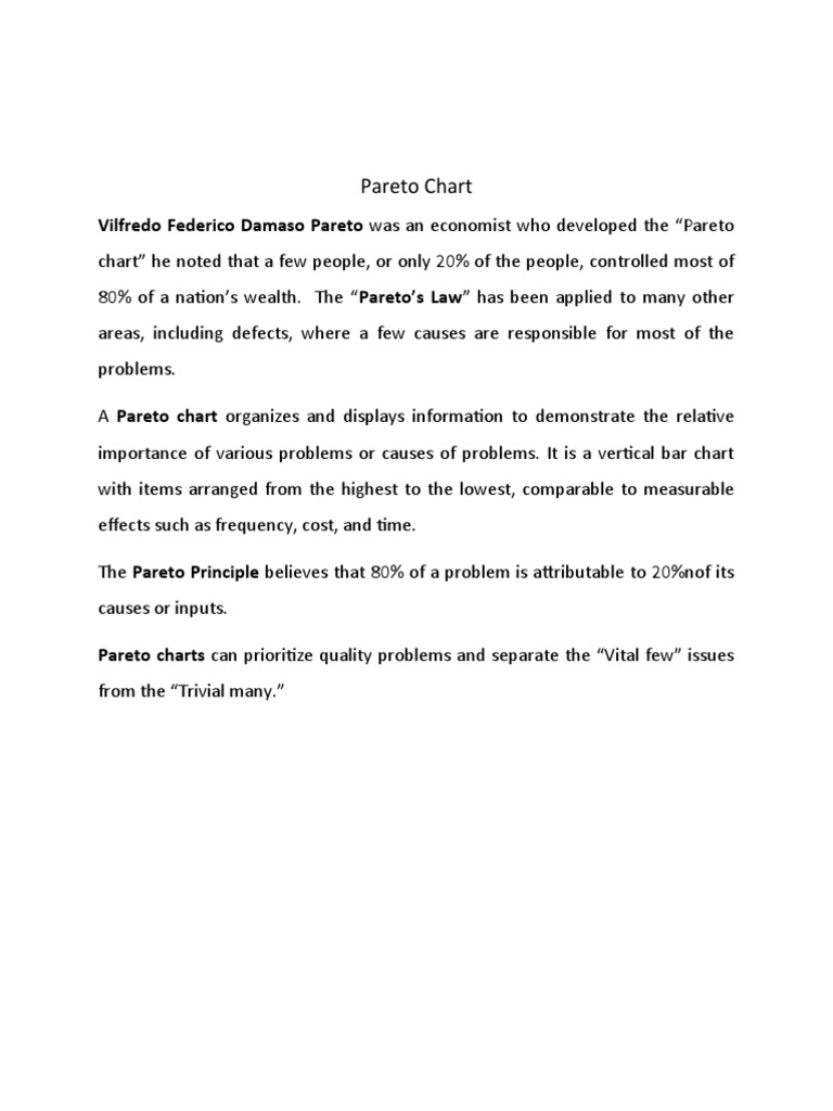 Pareto Chart: Prioritizing Problems | PDF | Business | Finance & Money ...