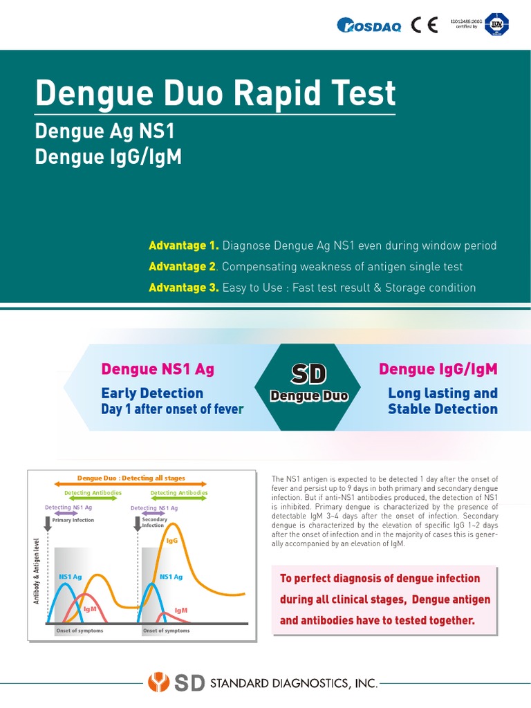 Dengue Duo Test: NS1 and Antibody Detection | PDF