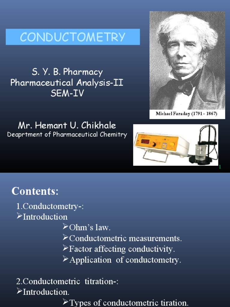 Session 14 - Conductometric Titration PDF | PDF | Titration | Chemistry