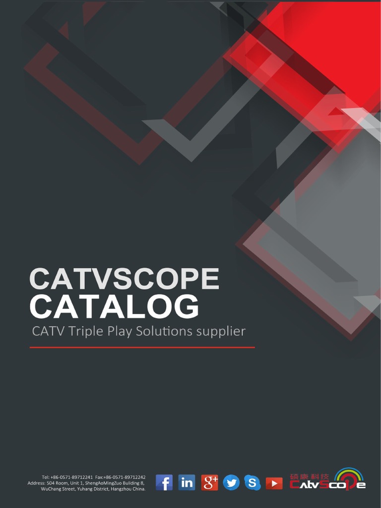 CatvScope Co., Ltd Company Profile and Product Catalog | PDF | Fiber To ...