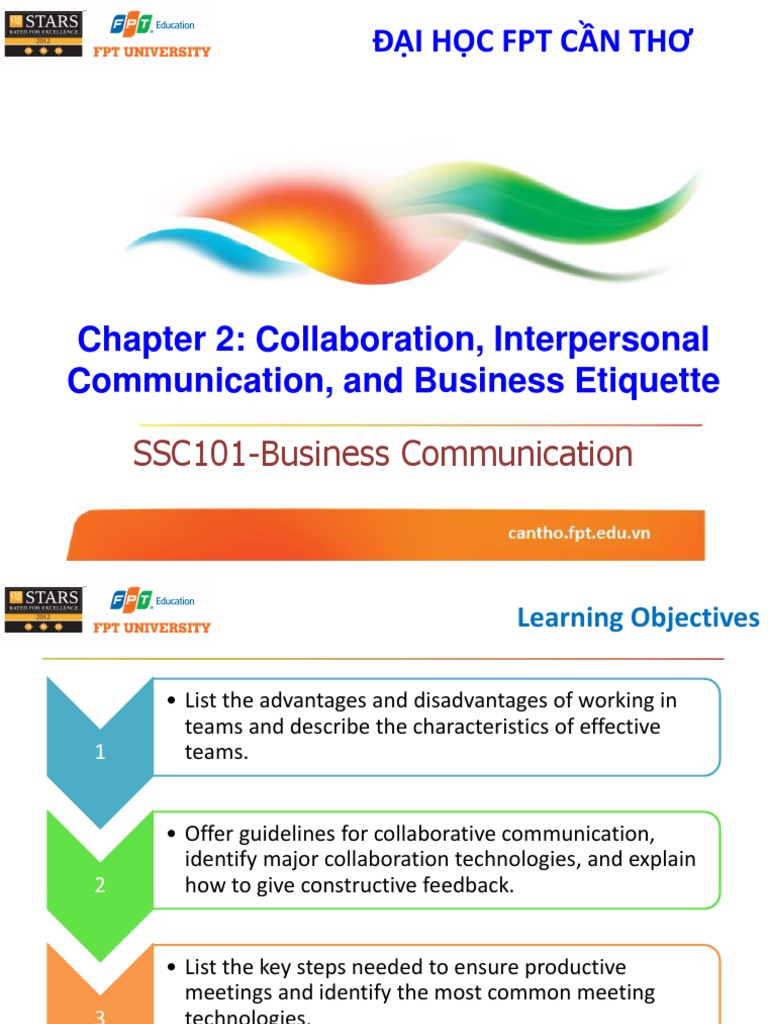 Chapter 2-Collaboration, Interpersonal Communication, and Business ...