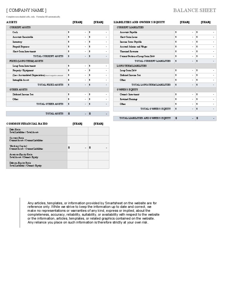 IC Balance Sheet Template 8552 | PDF | Equity (Finance) | Accounting