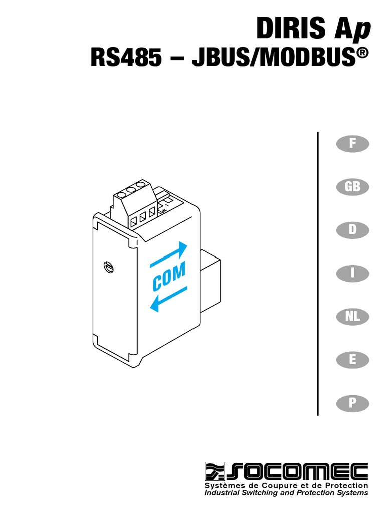 Rs485 - Jbus/Modbus: Diris Ap | PDF | Ac Power | Electricity