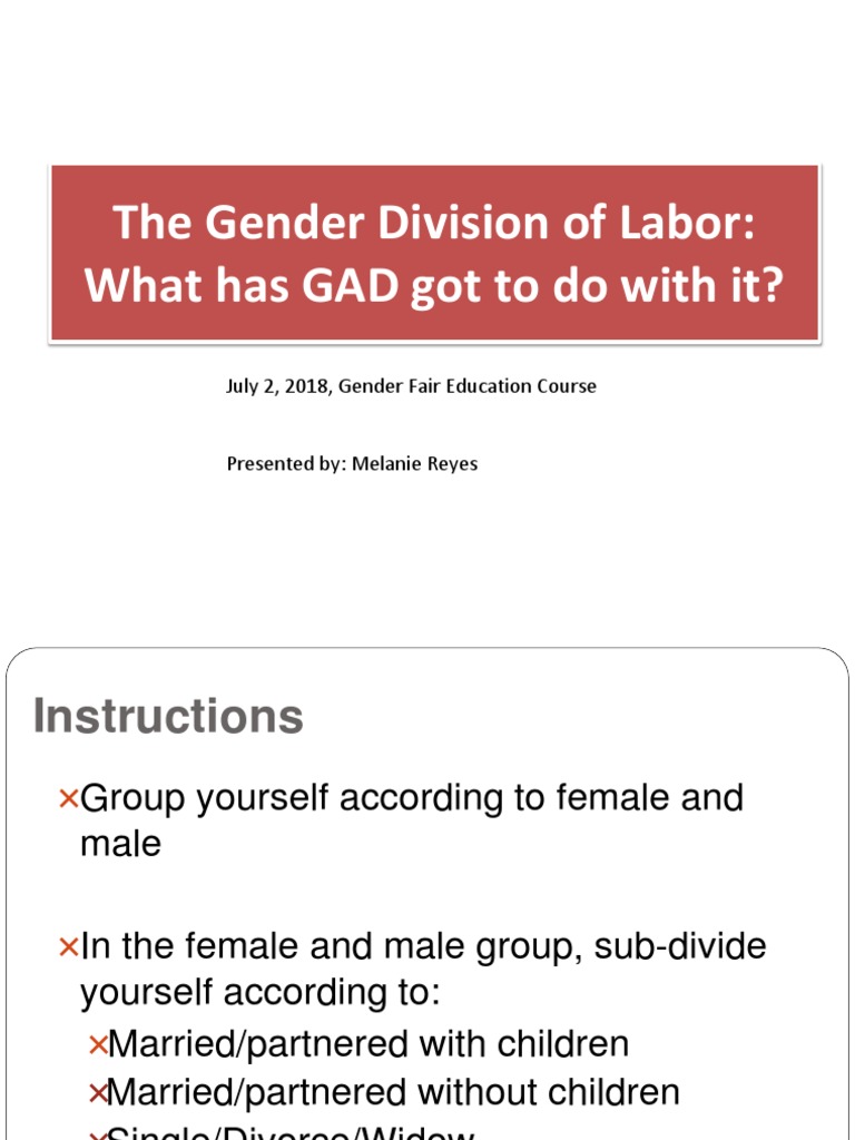 Gender Division of Labor Insights | PDF | Gender Pay Gap | Employment