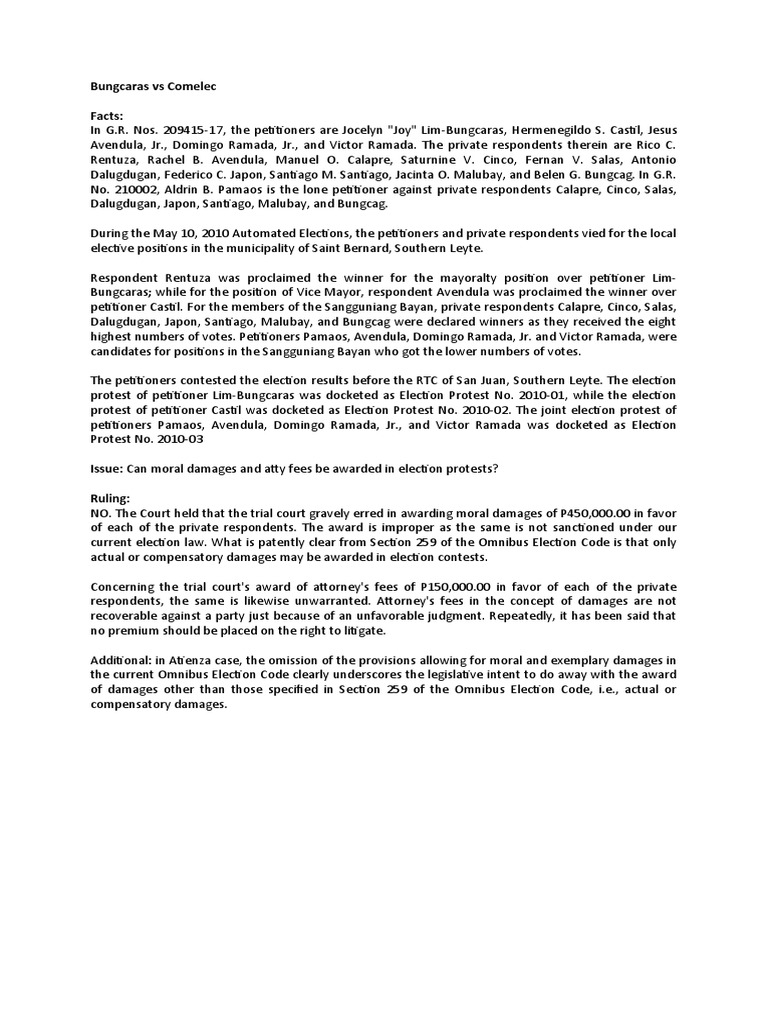 The Court Rules that Moral Damages and Attorney's Fees Cannot be ...