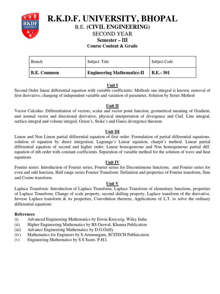 CE Syllabus | PDF | Beam (Structure) | Bending