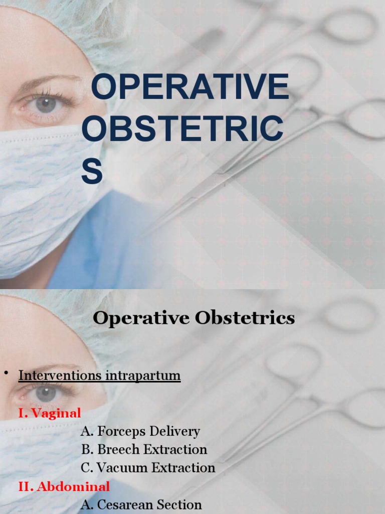 12 Operative Obstetrics | Download Free PDF | Childbirth | Caesarean ...