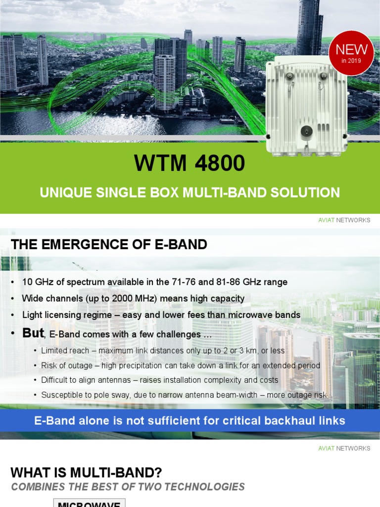 Unique Single Box Multi-Band Solution: Aviat | PDF | Extremely High ...