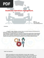 Hospital Operation Management | PDF | Health Administration | Hospital