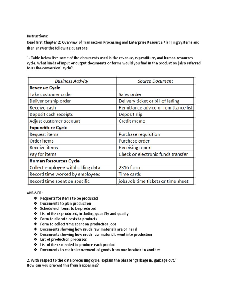 AIS Wk2PreAct | PDF | Enterprise Resource Planning | Information