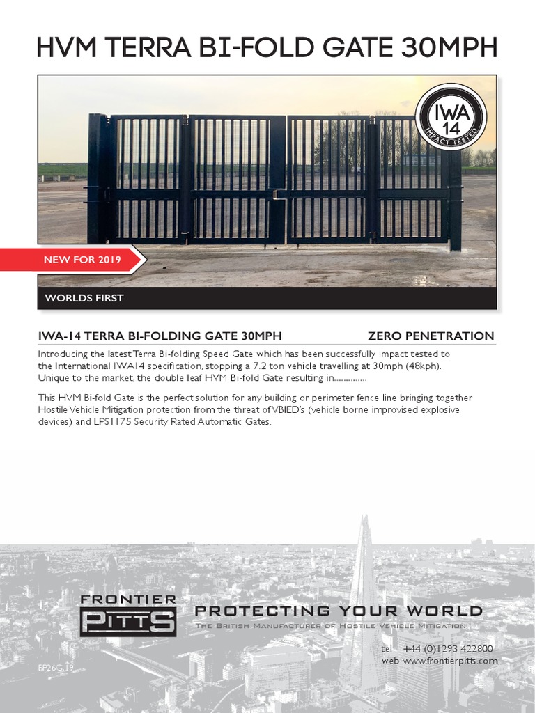 Terra Bi-Folding Speed Gate Overview | PDF | Manufactured Goods | Equipment