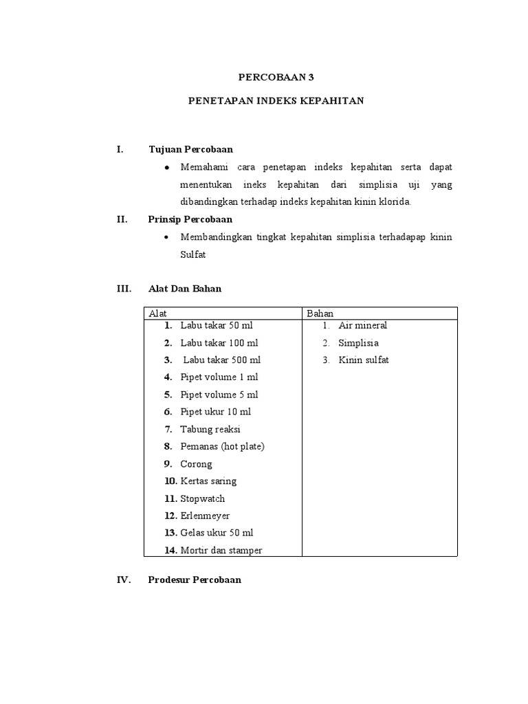 Penetapan Indeks Kepahitan | PDF | Kesehatan Holistik | Sains & Matematika