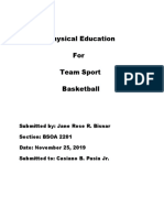 Physical Education Project On Basketball | PDF | Referee | Sports