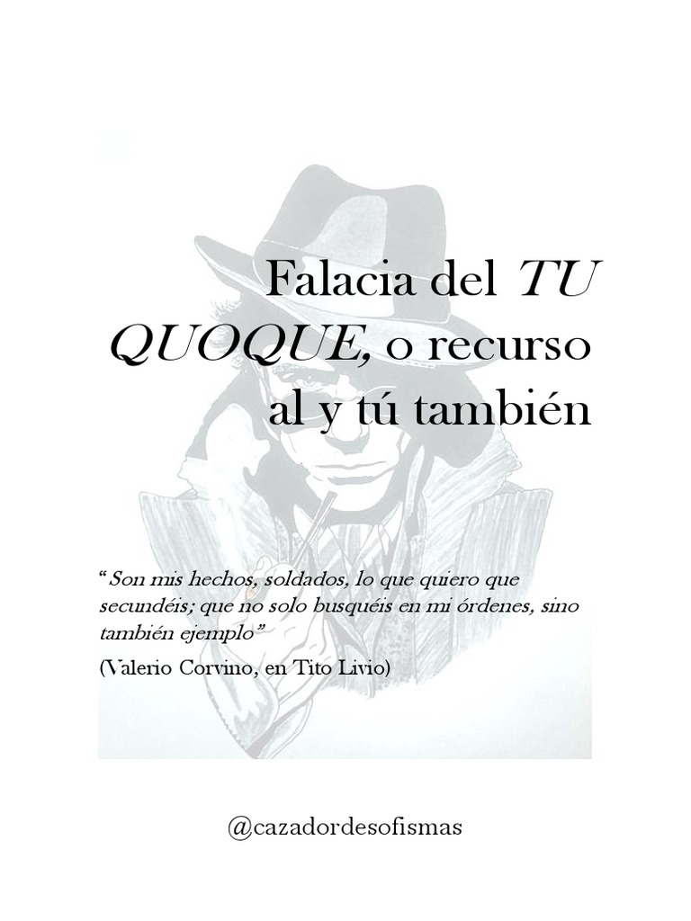 Falacia Del TU QUOQUE | PDF
