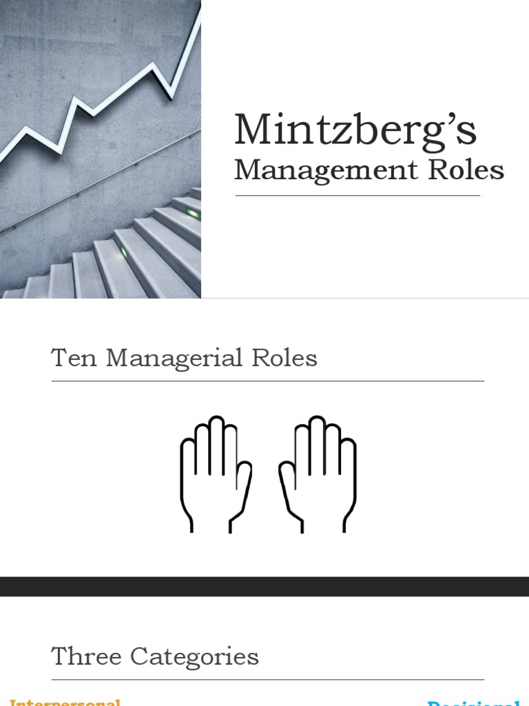 Mintzberg's Management Roles | PDF
