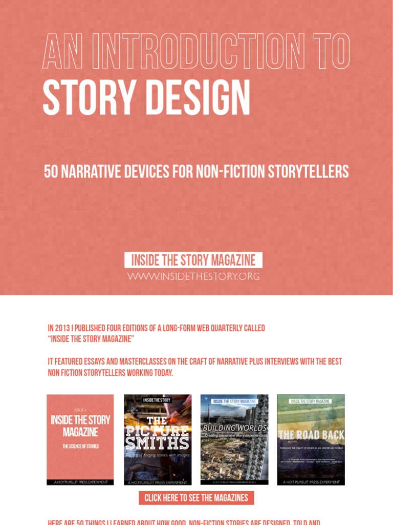 Story Design: 50 Narrative Devices For Non-Fiction Storytellers | PDF ...