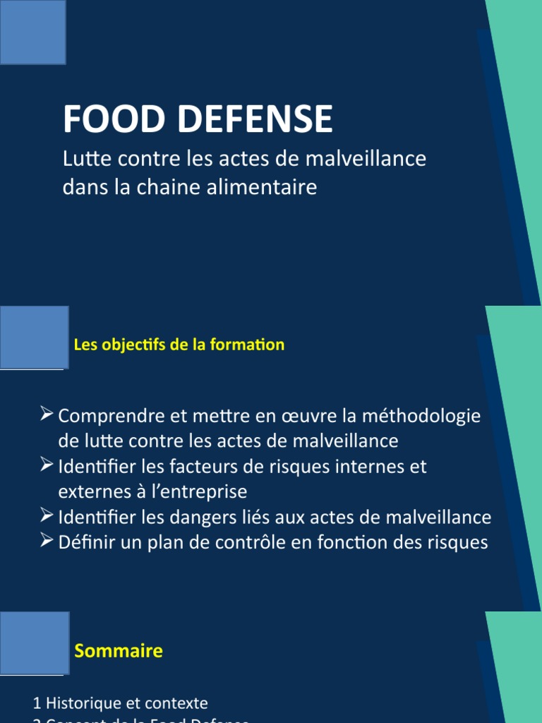 Food Defense | PDF | Sécurité nationale | Sécurité