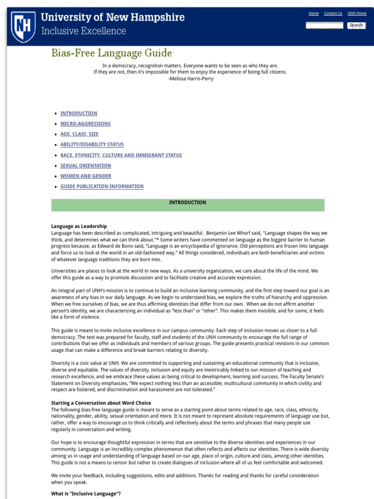 Bias-Free Language Guide | Download Free PDF | Lgbt | LGBTQIA+ Studies