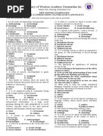 Answer Key (Ucsp11) | PDF