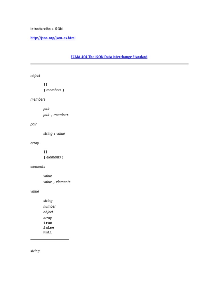 Introducción A JSON | PDF | Json | Soporte