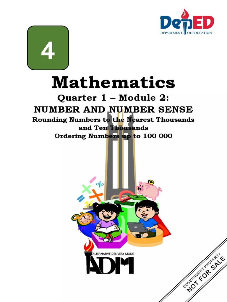 Math4 q1 Mod2 RoundingAndOrderingWholeNumbers v3b | PDF | Learning ...