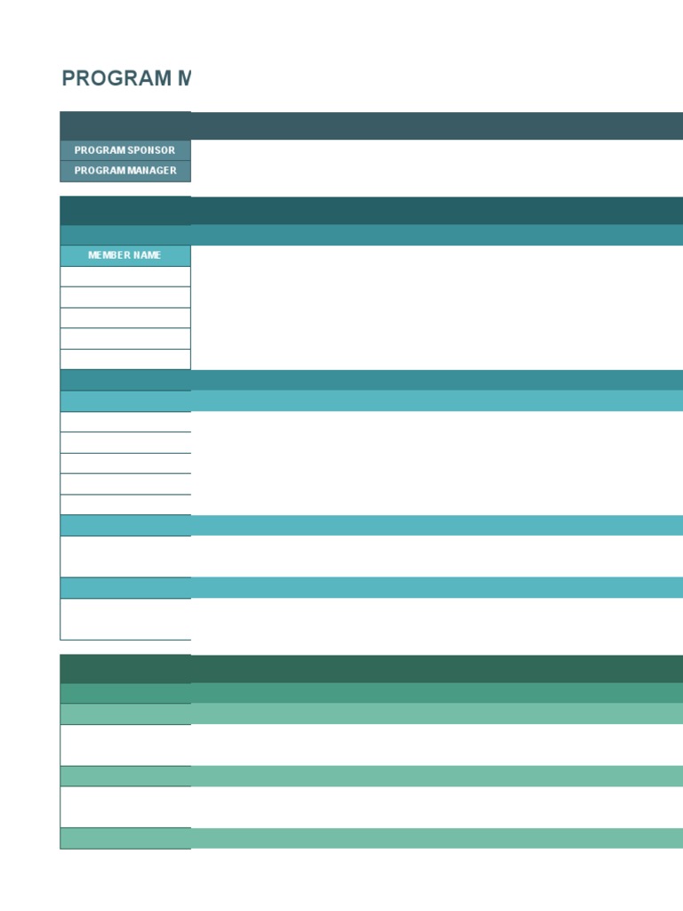 Program Master Plan Template | PDF | Computing | Business
