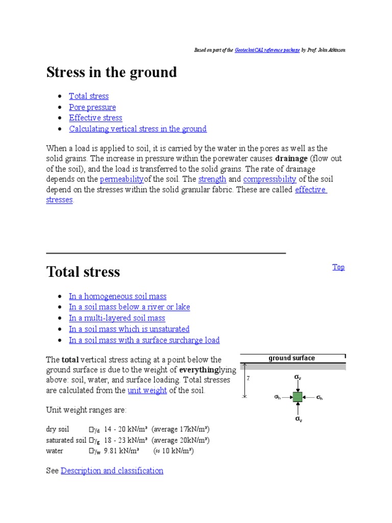 Effective Stress | PDF | Soil Mechanics | Soil