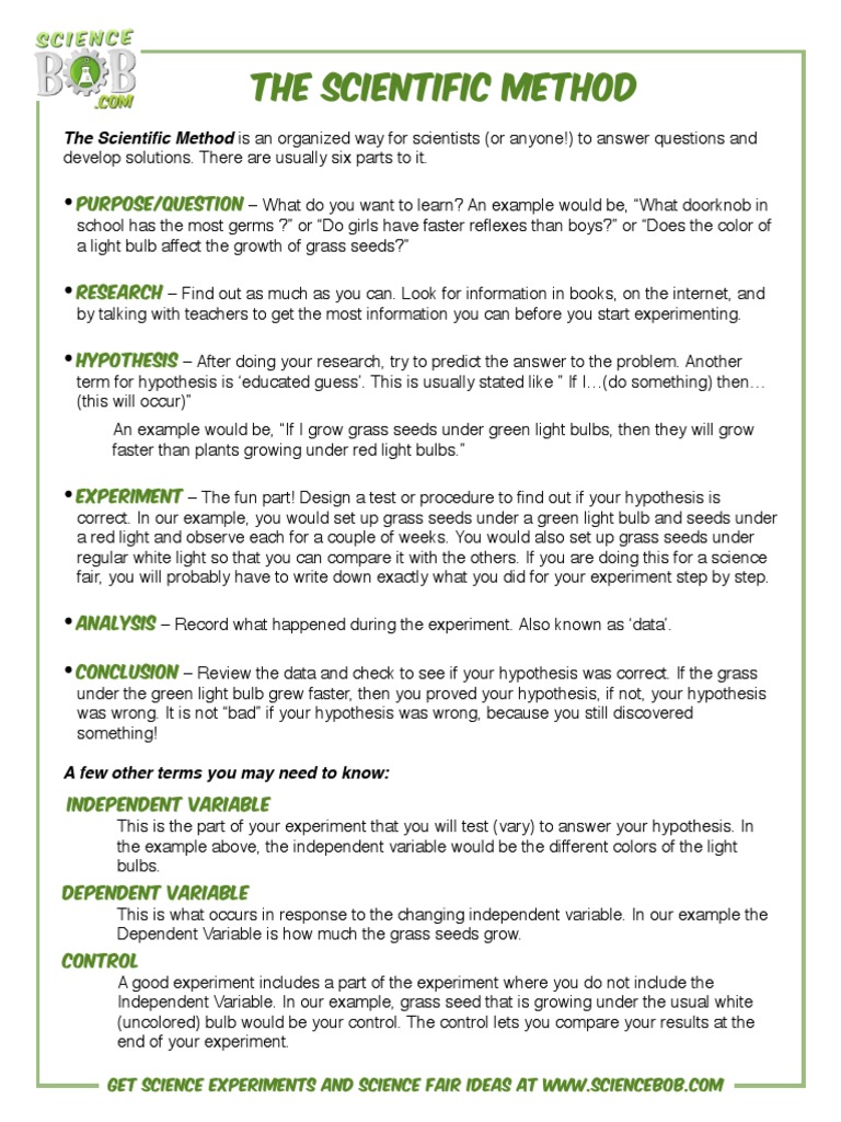 Scientific Method Explained | PDF | Experiment | Hypothesis