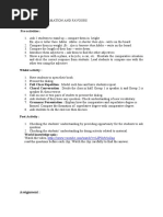 Bar - UNIT 1 (Worksheet) | PDF
