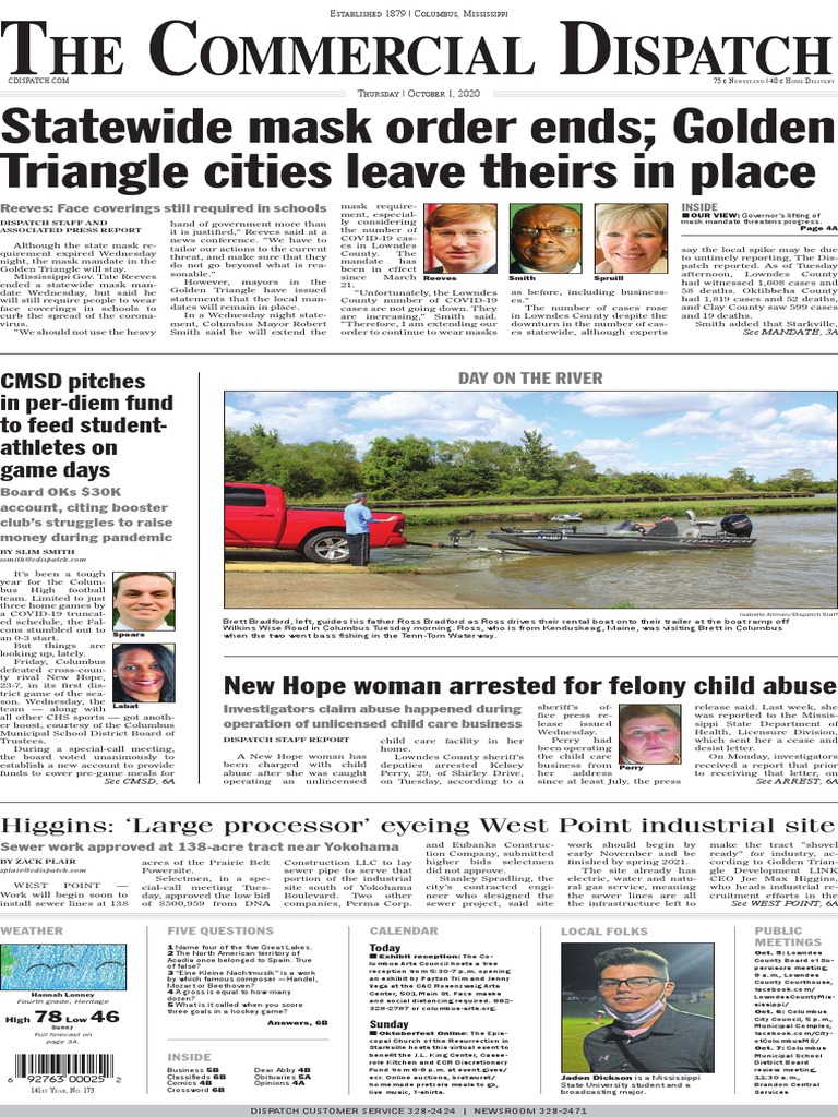 Commercial Dispatch Eedition 10-1-20 | PDF | Joe Biden | Nancy Pelosi