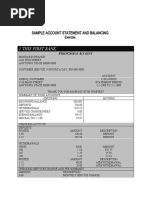 Bank Statement Template 1 - TemplateLab | PDF | Payments | Financial Transaction
