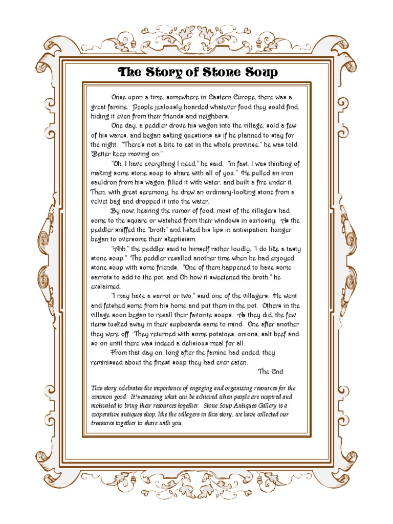 The Story of Stone Soup | PDF