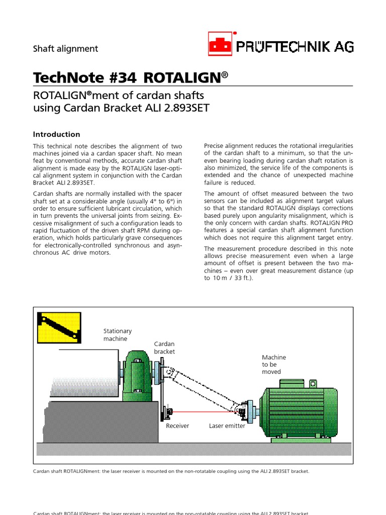 Technote #34 Rotalign: Rotalign Ment of Cardan Shafts Using Cardan ...