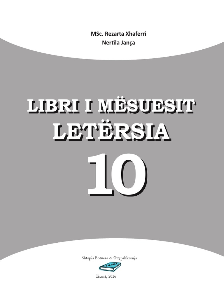 Libër Mësuesi Letërsi 10 PDF | PDF
