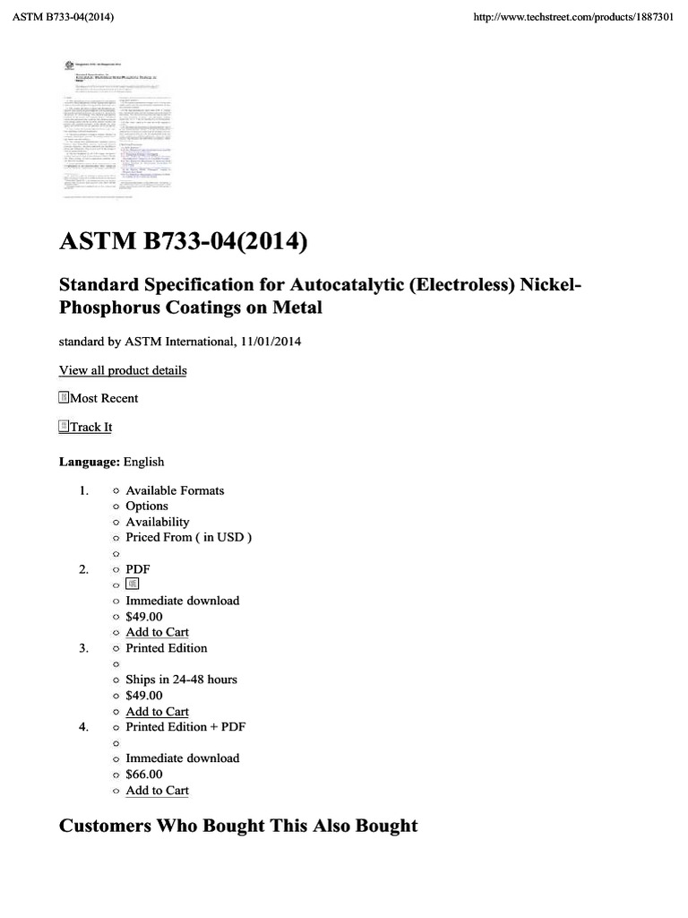 Astm b733 | PDF | Building Engineering | Building Materials