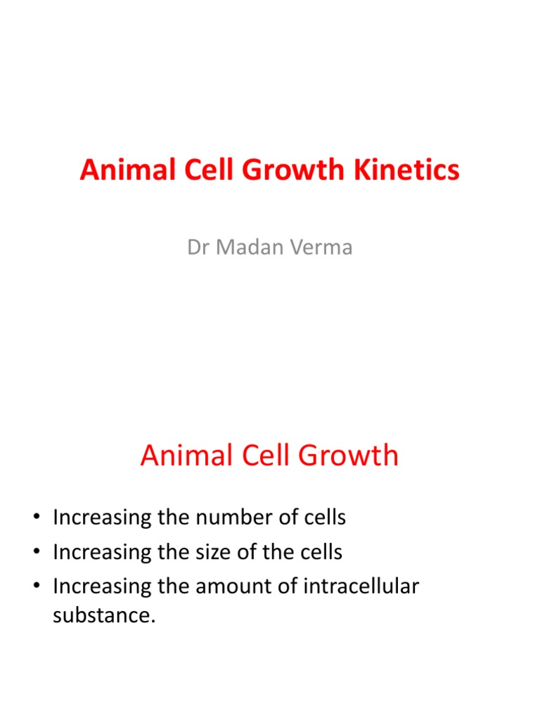 5.animal Cell Growth Kinetics | PDF
