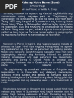 Ang Kuba NG Notre Dame BUOD | PDF
