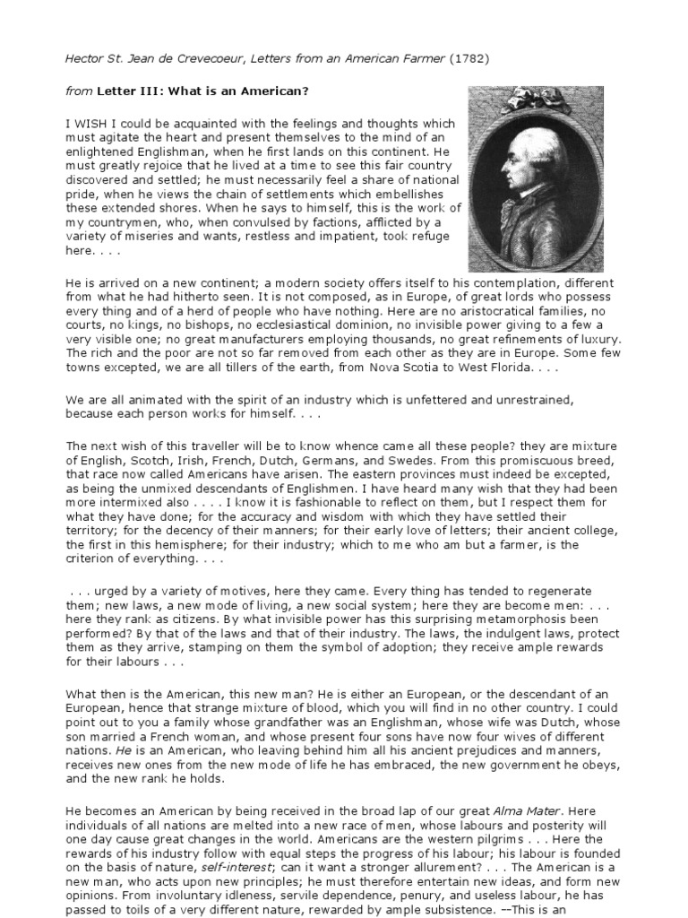 Letters From An American Farmer v2 | PDF