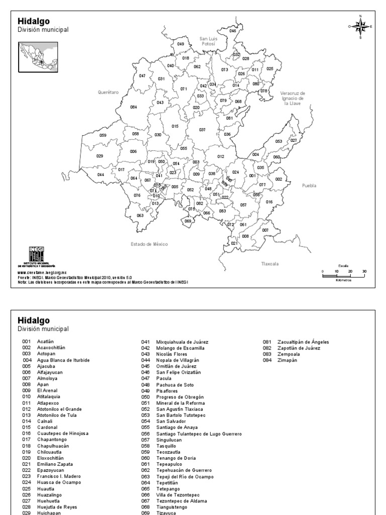 Mapa Hidalgo PDF | PDF